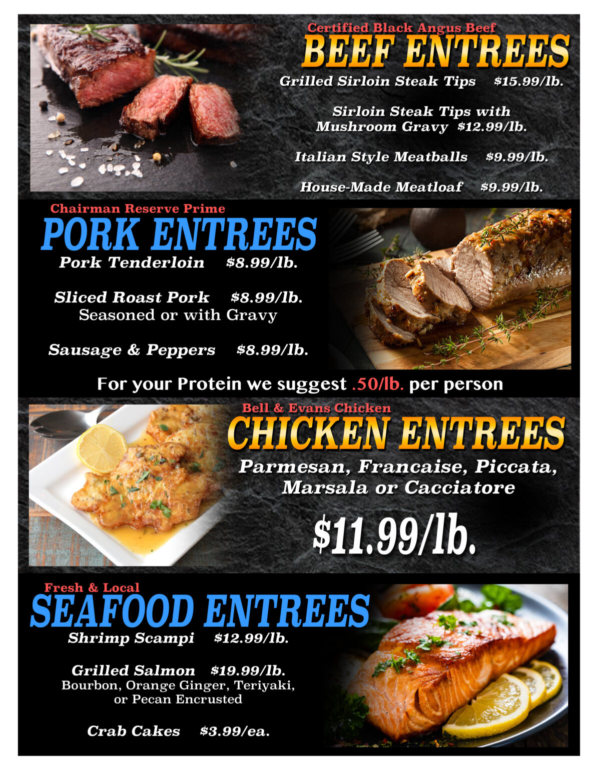 Catering Menu | Suffield Village Market