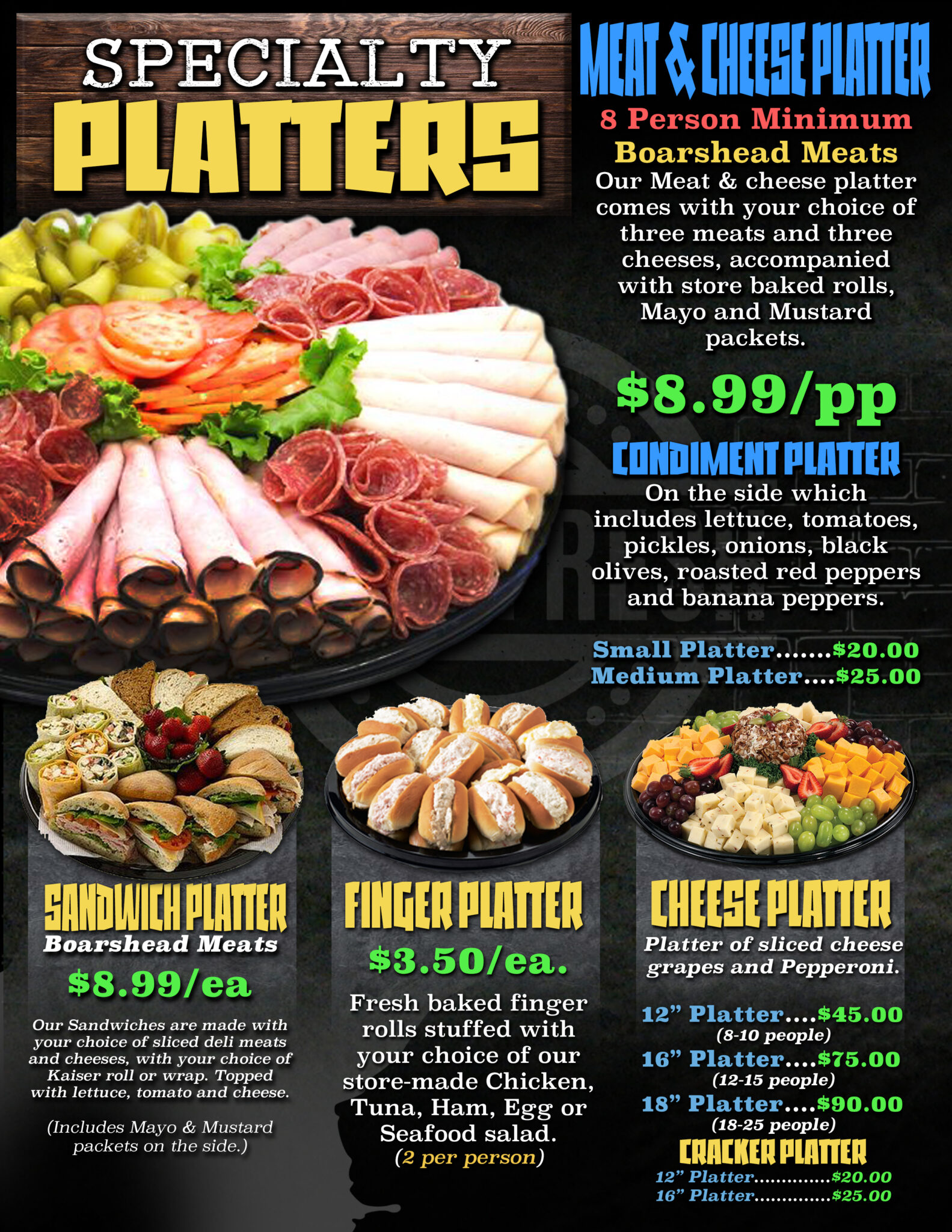 Catering Menu | Suffield Village Market